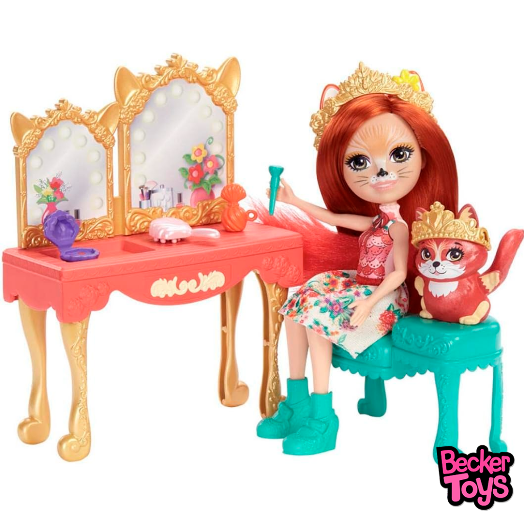 Royal Enchantimals Fabrina Fox Victorian Vanity | Becker Toys